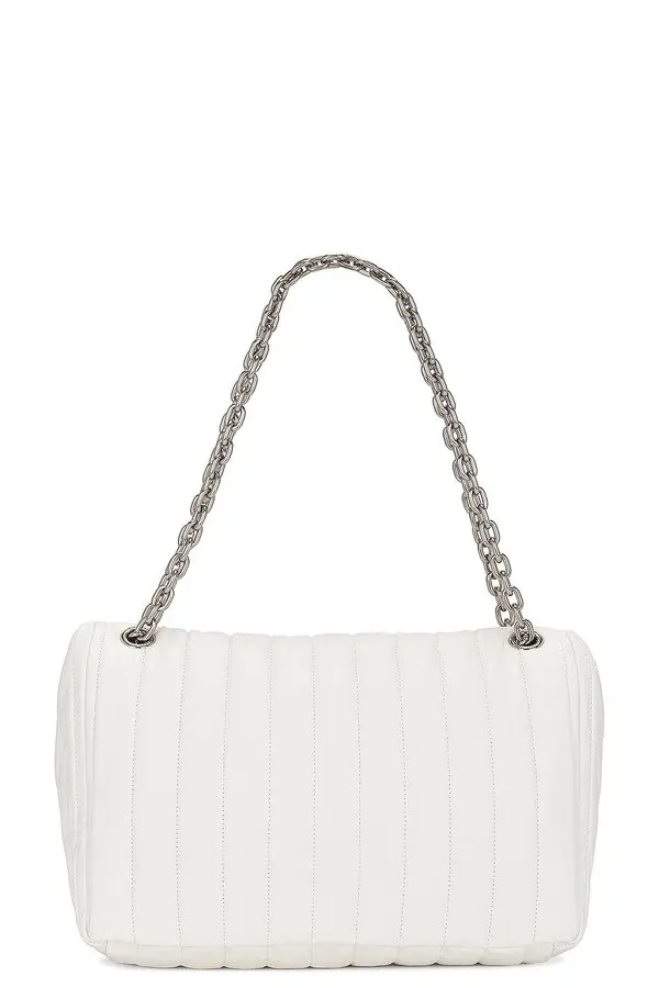 Balenciaga Monaco Medium Chain Bag - Off White | Editorialist